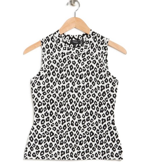 Theory | Tops | Theory Leopard Print Tank Top | Poshmark